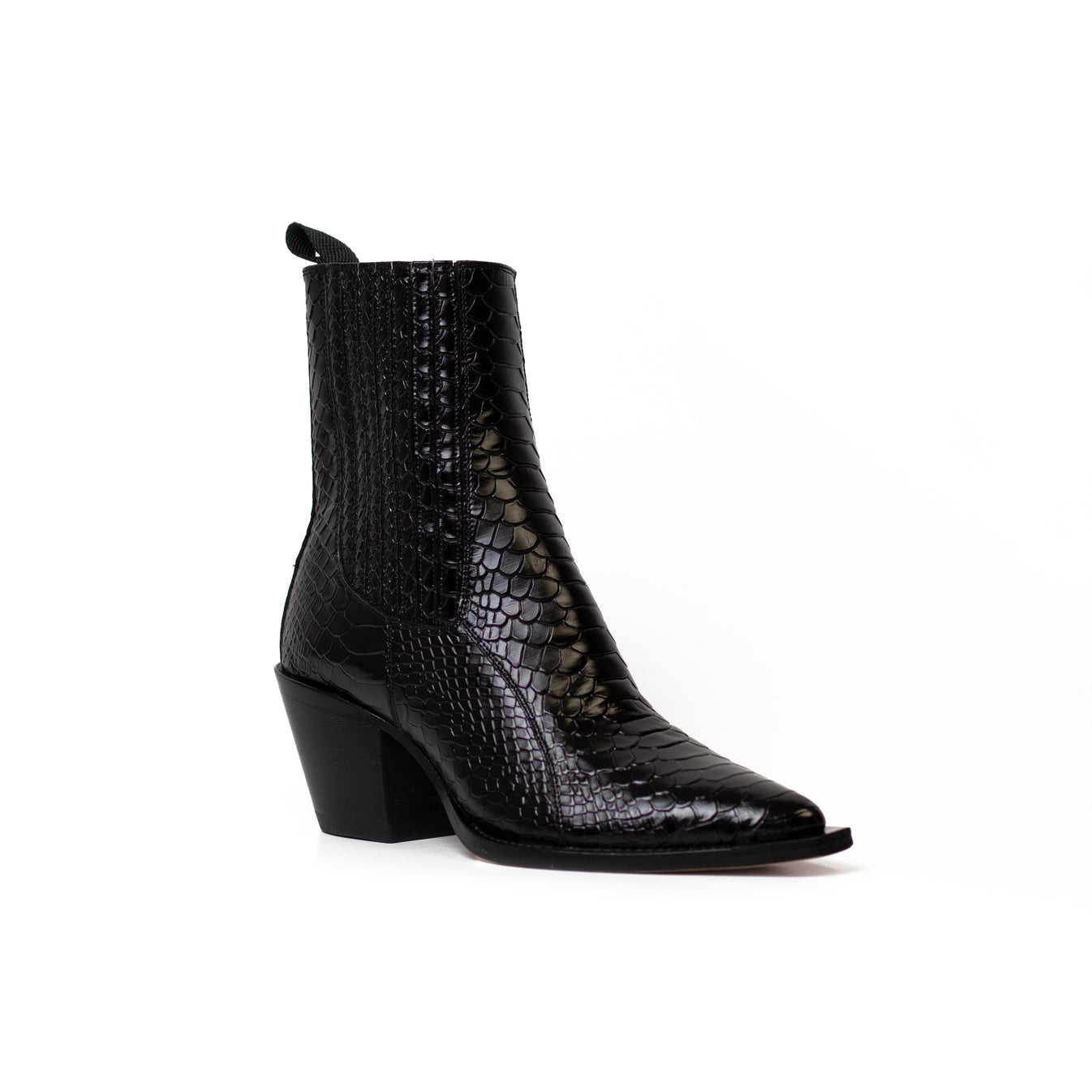 Botin Caballero Napa Python Negro – Marquez de Leon